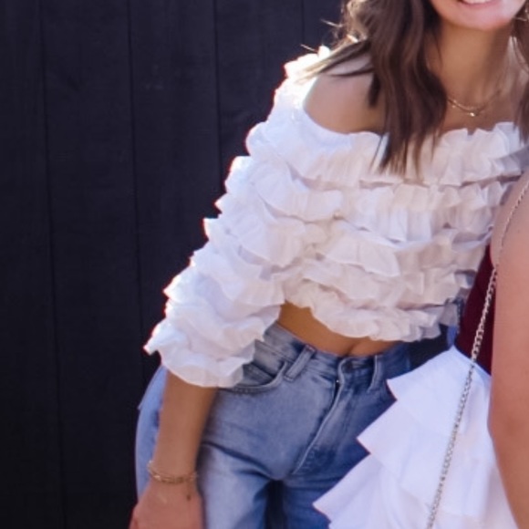 The Impeccable Pig | Tops | White Impeccable Pig Top | Poshmark